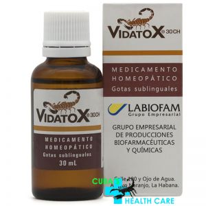 El preparado homeopático Vidatox 30 CH | Cuba's Health Care™